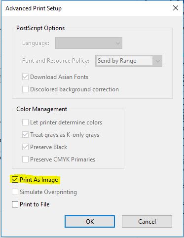 "A drawing error occurred" when printing – Tremain Group